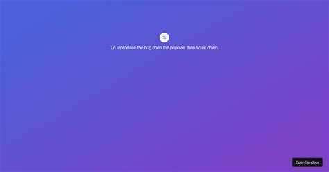Radix Popover Sticky Positioning Bug Codesandbox