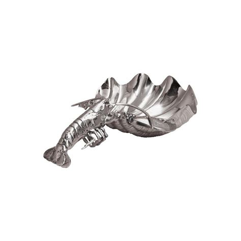 Shellfish Tray Silver Metal Chehoma Déco Et Compagnie
