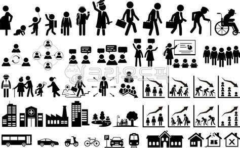 일러스트 픽토그램 사람 인간 사람들 사진 이미지 일러스트 캘리그라피 Thegrowing작가