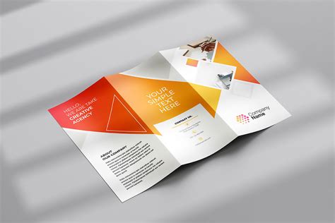 طرح وکتور بروشور کسب و کار شرکتی کد محصول 136354