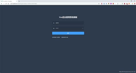 Vscode搭建vue极简后台管理模板vue Admin Templatevscode 后端管理开源页面布局模版 Csdn博客