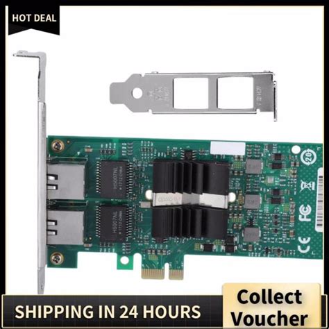 Super SaleFor INTEL Gigabit PCI E Dual Port Network Adapter Card Desktop Mbps Server