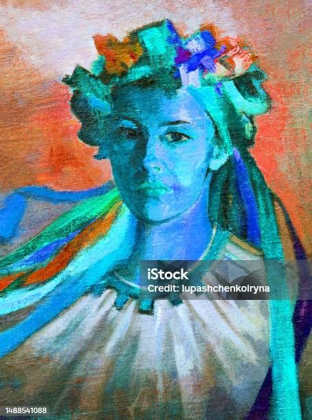 삽화 우크라이나 유화 우크라이나 민족 의상을 입은 소녀의 초상화 45 49세에 대한 스톡 벡터 아트 및 기타 이미지 45 49세 개념 기호 고풍스런 Istock