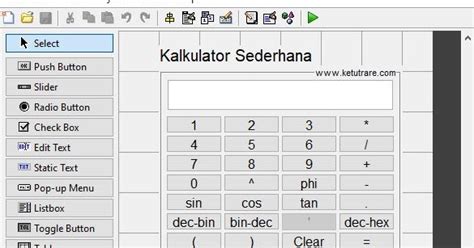 Program Kalkulator Sederhana Dengan Matlab Ketutrare