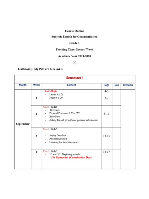 Course Outline 2019 Pdf