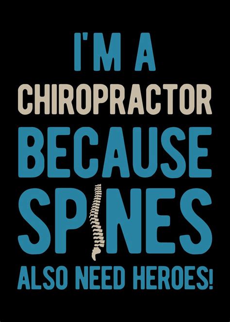 Funny Chiropractic Poster By Visualz Displate