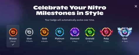 Evolving Nitro Badges Discord