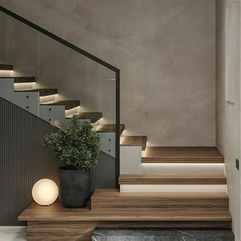 L Shaped Staircase Modern Design