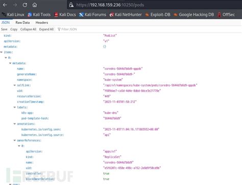 K8s Kubelet未授权访问漏洞 Freebuf网络安全行业门户