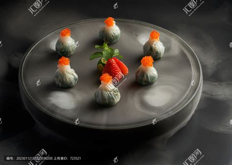 黑松露海鲜石榴包 中国菜系 食品餐饮 摄影素材 汇图网www huitu