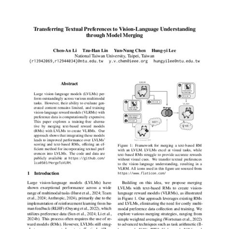 Transferring Textual Preferences To Vision Language Understanding