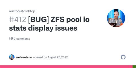 BUG ZFS Pool Io Stats Display Issues Issue 412 Aristocratos Btop