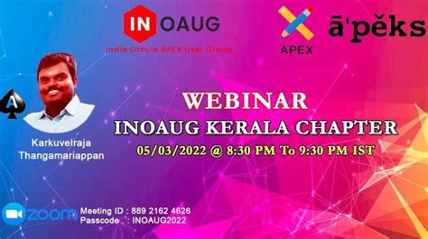 Karkuvelraja Thangamariappan On Linkedin Oracle Orclapex Oracleapexindia Moca