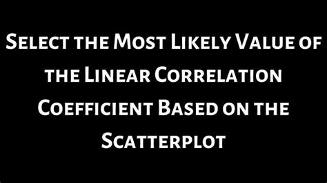 Linear Regression Equation Correlation Coefficient