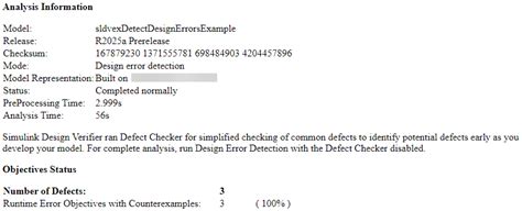 Detect Common Design Errors Matlab And Simulink