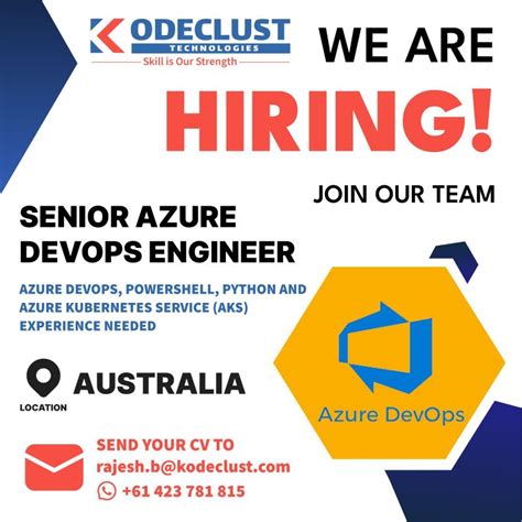 Kodeclust Technologies On Linkedin Azuredevops Devopsengineer