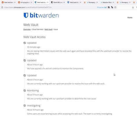 bitwarden s web vault suffers an outage apps and extensions are safe