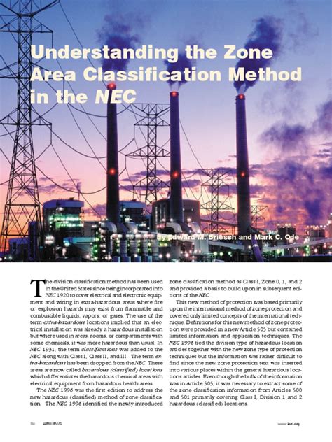 Understanding The Zone Area Classification Method In The Nec Download