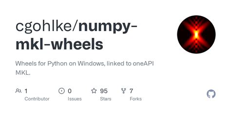Github Cgohlkenumpy Mkl Wheels Wheels For Python On Windows Linked