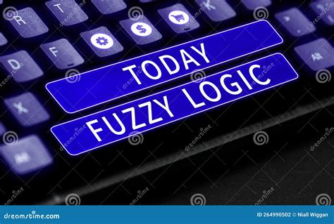 Text Sign Showing Fuzzy Logic Word Written On System In Which Statement Can Be True False Or