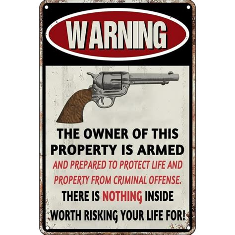 Funny Tin Signs｜no Trespassing Private Property Signs Aluminium Tin