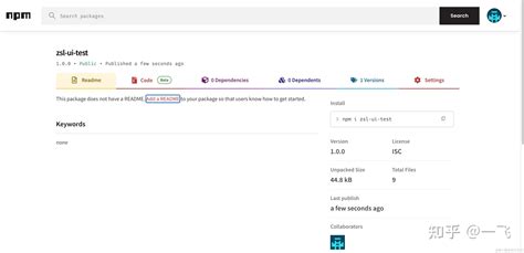 Vue封装组件发布到 Npm仓库 保姆级教程 发布一个属于自己的npm包吧! 知乎 Vue封装组件发布到 Npm仓库 保姆级教程 发布一个属于自己的npm包吧! 知乎