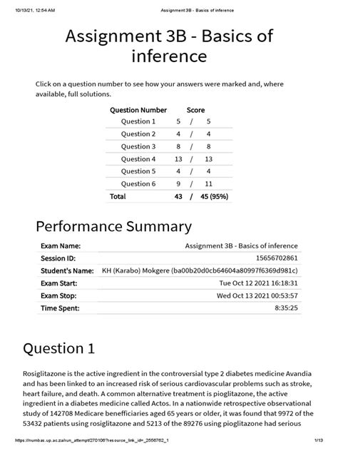 Assignment 3b Numbas Pdf Hypothesis Normal Distribution