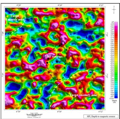 Source Parameter Imaging —derived Map Of Depth To Magnetic