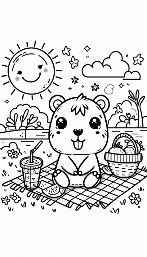 45 Dibujos De Capybara Para Colorear E Imprimir Pdf