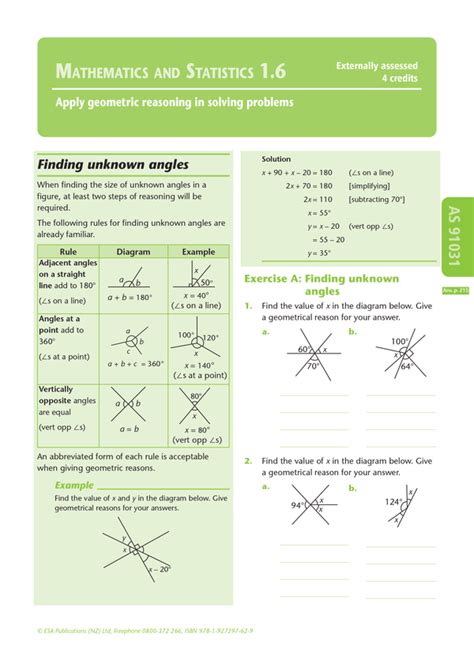 Level 1 Mathematics Externals Learning Workbook Learnwell