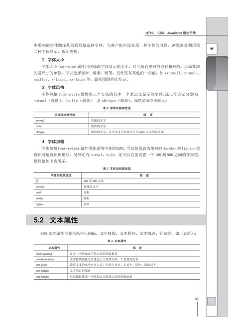 Html Css Javascript 语法手册 Pdf