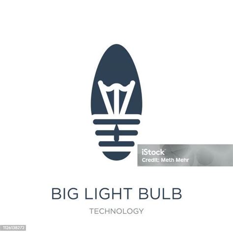 흰색 바탕에 큰 전구 아이콘 벡터 큰 전구 유행 가득 큰 전구 벡터 일러스트 레이 션 기술 컬렉션에서 아이콘 0명에 대한 스톡 벡터 아트 및 기타 이미지 Istock