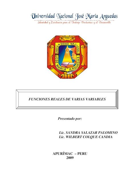 Pdf Funciones Reales Variables Dokumen Tips