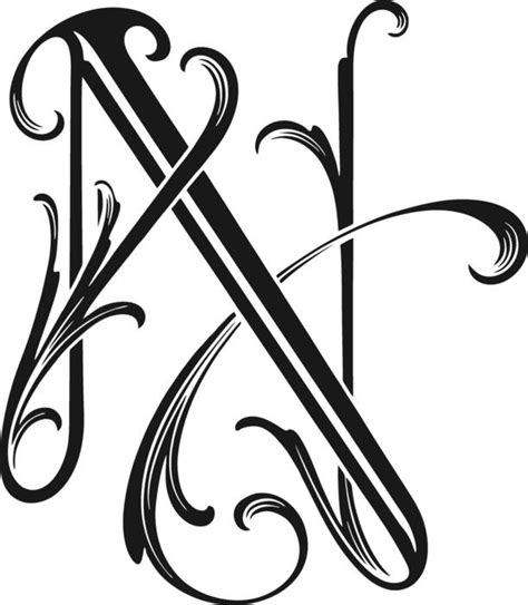 N Monogram Vector Art Icons And Graphics For Free Download