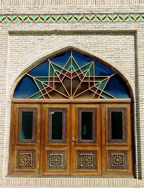 Traditional Iranian Door With Islamic Design