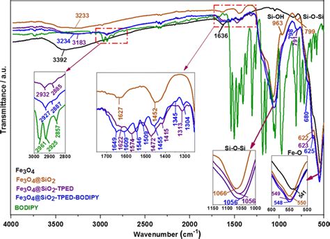 ft ir spectrum of fe3o4 fe3o4 sio2 fe3o4 sio2 tped download