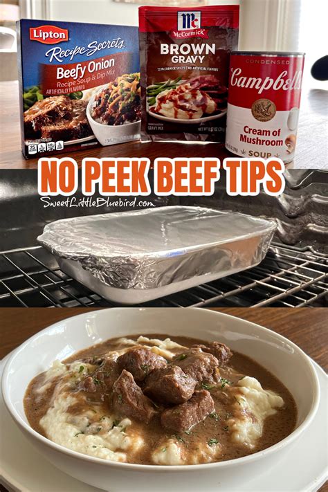 No Peek Beef Tips Recipe Beef Tips Slow Cooker Stew Meat Recipes