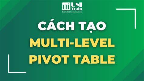 Phân Tích Dữ Liệu Bằng Pivottable Phần 3 Cách Tạo Multi Level Pivottable