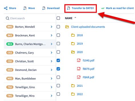 Datev Integration Basic Transfer Documents To Datev Taxdome Help Center