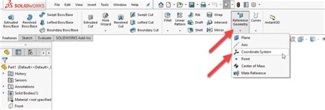 How To Generate A Custom Solidworks Coordinate System