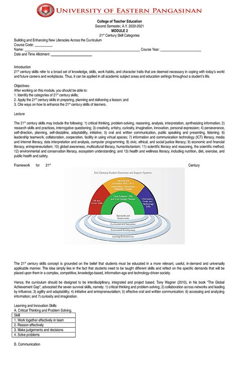 module 2 lecture notes 2 college of teacher education second