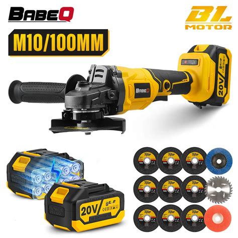 충전식 브러시리스 전기 앵글 그라인더 3 단 앵글 그라인더 그라인딩 커팅 머신 18v 마키타 배터리 M10 100mm