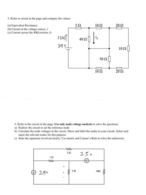 Solved A Equivalent Resistance B Current At The Voltage