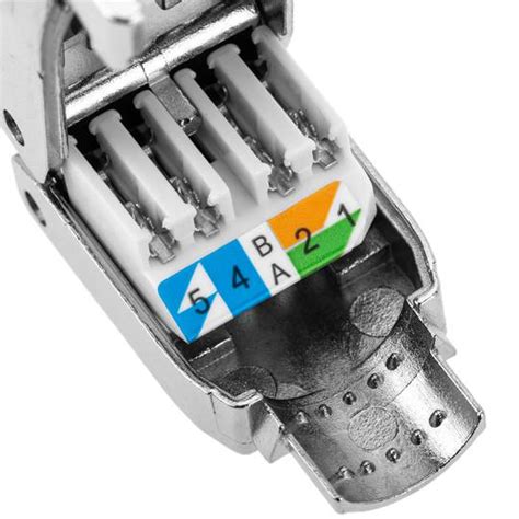 Cat6a Rj45 Male Ftp Connector Toolless Crimp Cablematic
