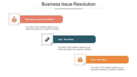 Issue Resolution PowerPoint Presentation And Slides PPT Template SlideTeam