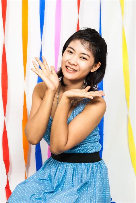Asian Thai Girl Surprise Stock Image Image Of Happiness 32561053