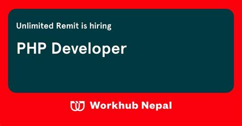 Workhub Nepal On Linkedin Php Developer