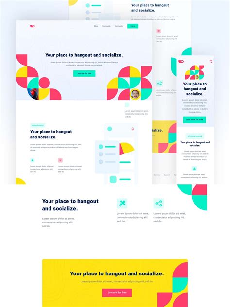 网站首页高保真原型设计｜练习稿源文件分享