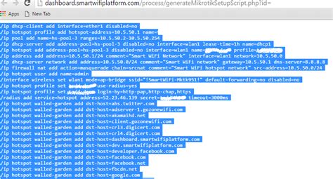 Configuration For Mikrotik Routerboard RouterOS Marketing4WiFi Platform