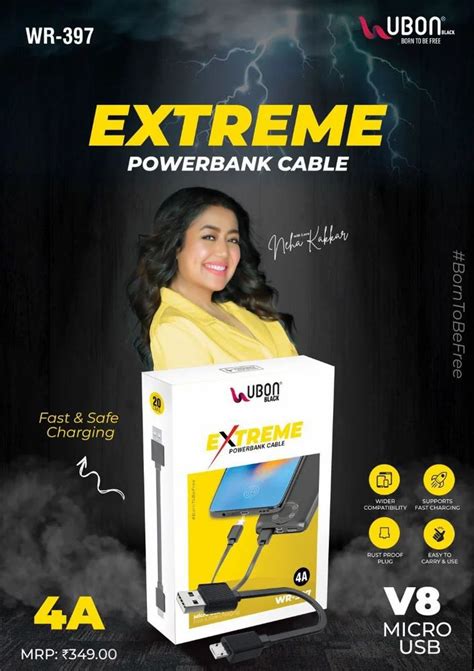 Ubon Micro Usb Power Bank Cable At Rs Piece Mobiles Cables In